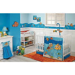 Disney Finding Nemo 4 Piece Crib Bedding Set, Blue