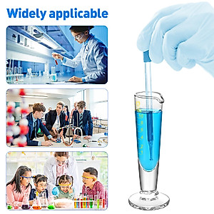 Baluue Graduated Cylinder 10mL Glass Measuring Cup With Spout Wide Mouth, Conical Beaker Liquid Dispenser Measuring Cylinder Experiment Tool for Science Teaching