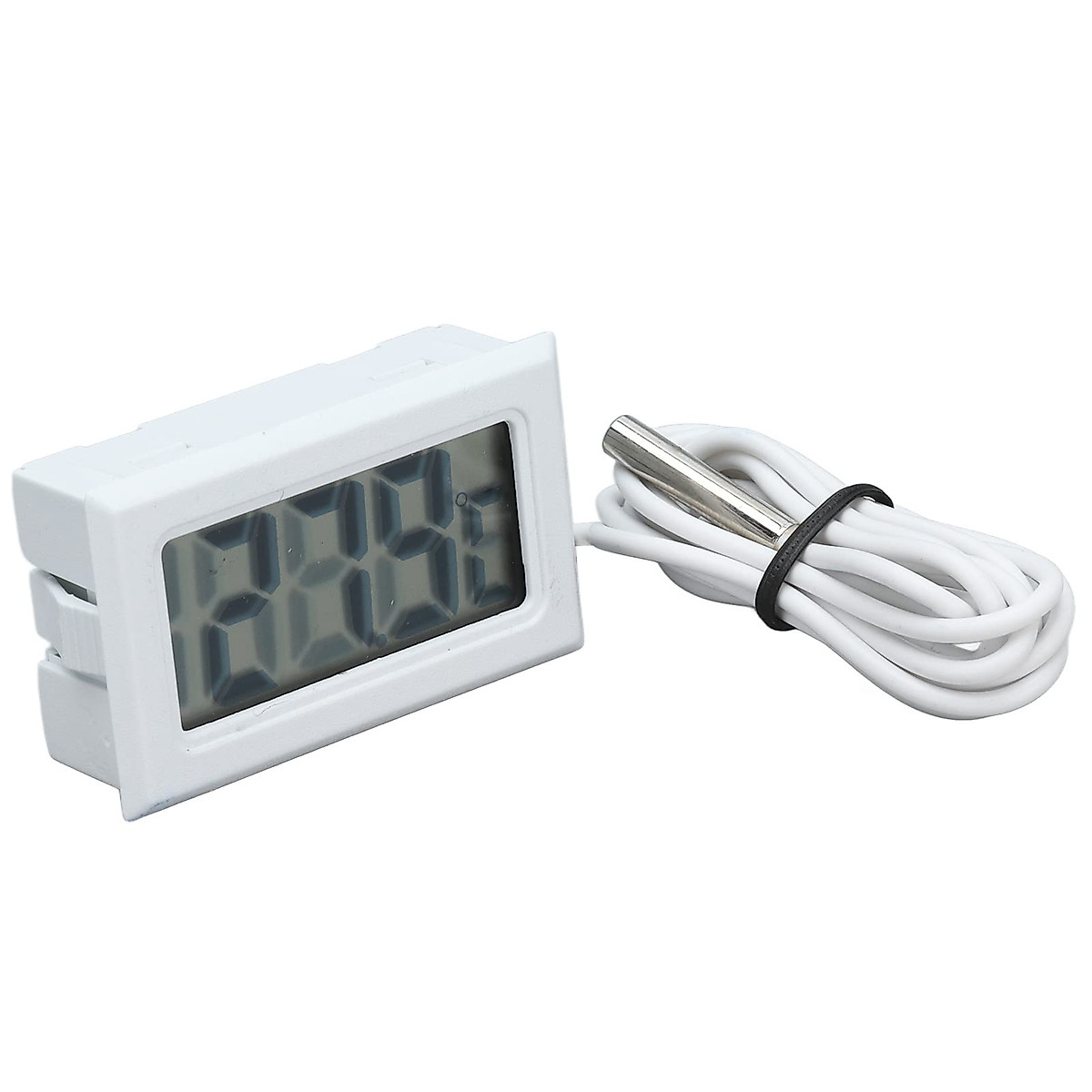Entatial Electronic Digital Thermostat, 2s Refresh Mini 2Pcs Refrigerator Temperature Meter for Garden for Aquarium(White*2)