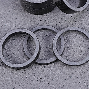 BESPORTBLE 18 pcs Fork headsets & Stems Headset spacers 1 1/8 stem Spacer Cycling Accessories Carbon Fiber Headset Spacer Cycle Headset Spacer Carbon Fiber Gasket stem Bike Raise up