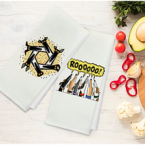 Funny Greyhound Glossary Zoomie Absorbent Kitchen Towels And Dishcloths 16×24 Inches Set Of 4,Funny Greyhound Hand Towel Dish Towel Tea Towel For Kitchen Bathroom Decor,Greyhound Lovers Owners Gifts