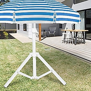 Duokon Triangular Umbrella Support Folding Sun Umbrella Stand Iron Umbrella Base for Beach Garden Camping