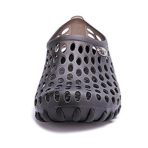 clapzovr Mens Sandals Shower Water Shoes Beach Swim Pool River Shoes Comfort Garden Clogs Black 10 D(M) US