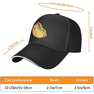 Personalized Custom Baseball Cap Customize Your Own Design Text, Photos, Image Logo Adjustable Hat Unisex (Black)