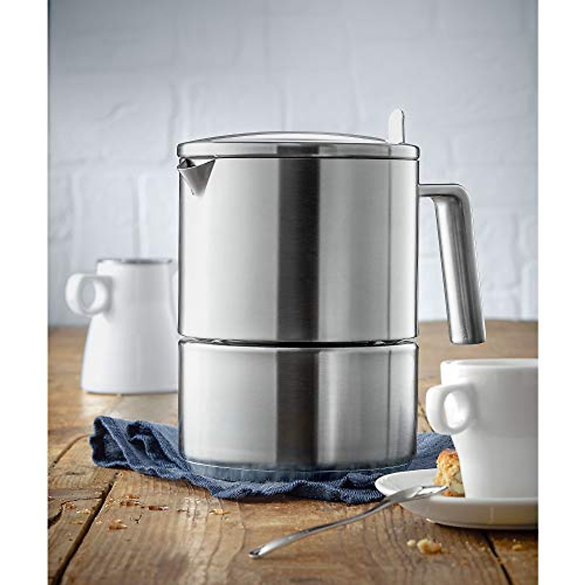 WMF Kult Espresso Maker for 6 Cups, Silver