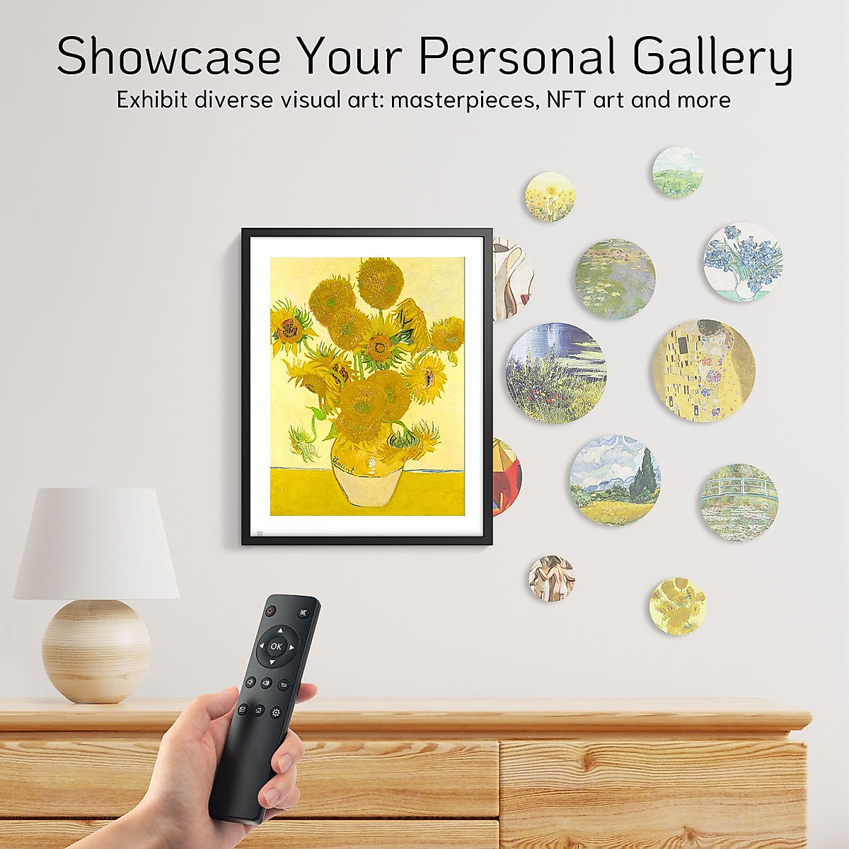 NexFoto 16.7 Inch Extra Large Digital Picture Frame Dual WiFi 32GB Digital Photo Frame HD IPS Touch Screen, Remote Control, Auto-Rotate, Share Photos Video via App & Email, Gift for Grandparents