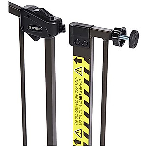 Regalo Easy Step Arched Décor Walk Thru Baby Gate, Includes 4-Inch Extension Kit, 4 Pack Pressure Mount Kit and 4 Pack Wall Mount Kit, Bronze, 30-Inches Tall (Pack of 1)