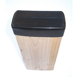 4 Pack 2x4 Wood Post End Cap Leg Cover Floor Protector Stud Rack Rubber Black