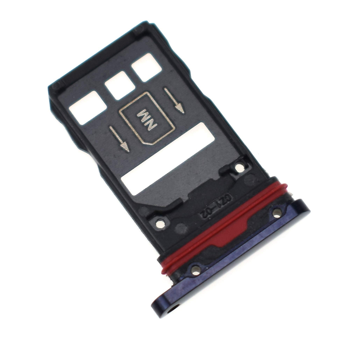 Dual Sim Card Tray with Micro SD Slotwith Waterproof Rubber Ring Replacement for Huawei Mate 20 Pro Phantom Black LYA-L09 LYA-L29 LYA-AL00 LYA-AL10 LYA-TL00