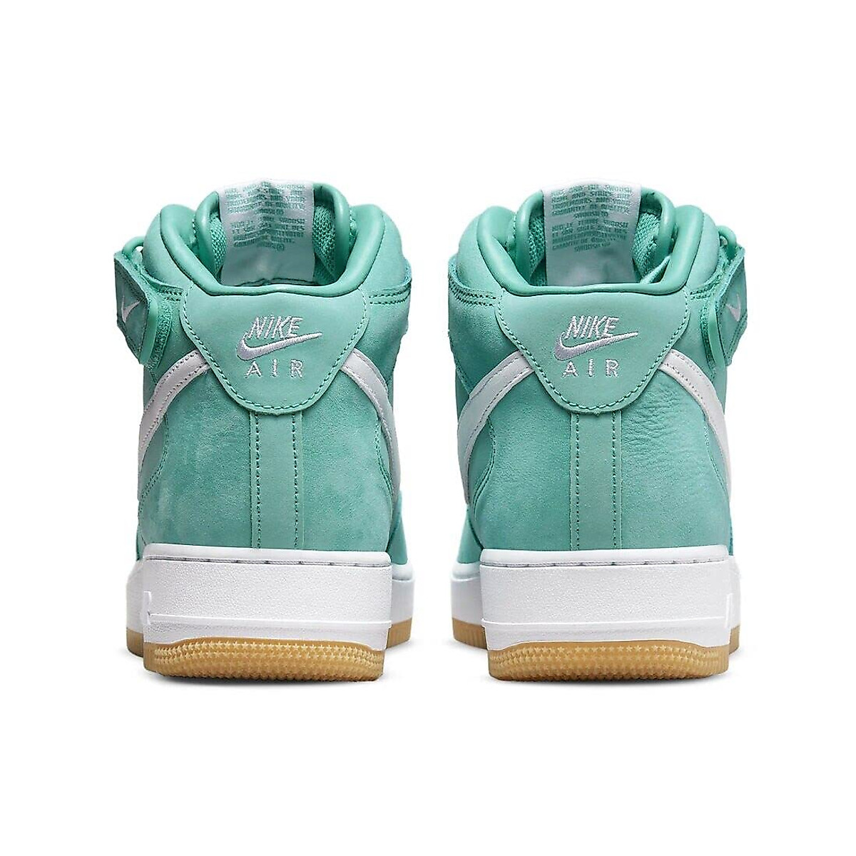 Nike mens Air Force 1 Mid Shoes, Washed Teal/White-gum, 10