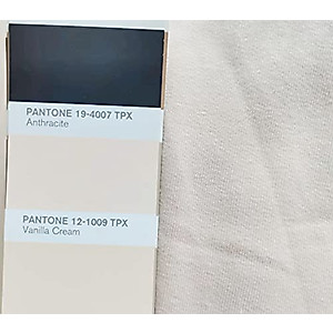 JOSDIOX Fabirc by The Yard French Terry Knit Fabric Slightly Stretchable Knitting Fabric for Jacket, Hoody,Pant,Pullover Pet Cloth or DIY Fabric (Likes Beige 1Y)