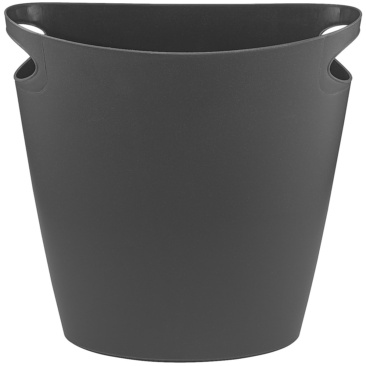 Superio Slim Bathroom Trash Can 2 Gallon Plastic Small Compact Waste Basket for Bedroom, Dorm, Under Office Desk, Narrow Portable RV Dustbin, 4 Grey