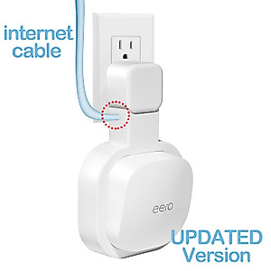 Wall Mount ONLY for eero 6 Dual-Band mesh WiFi System, eero 6 Wall Mount, Outlet Wall Mount for eero 6 Router and Extender (1)