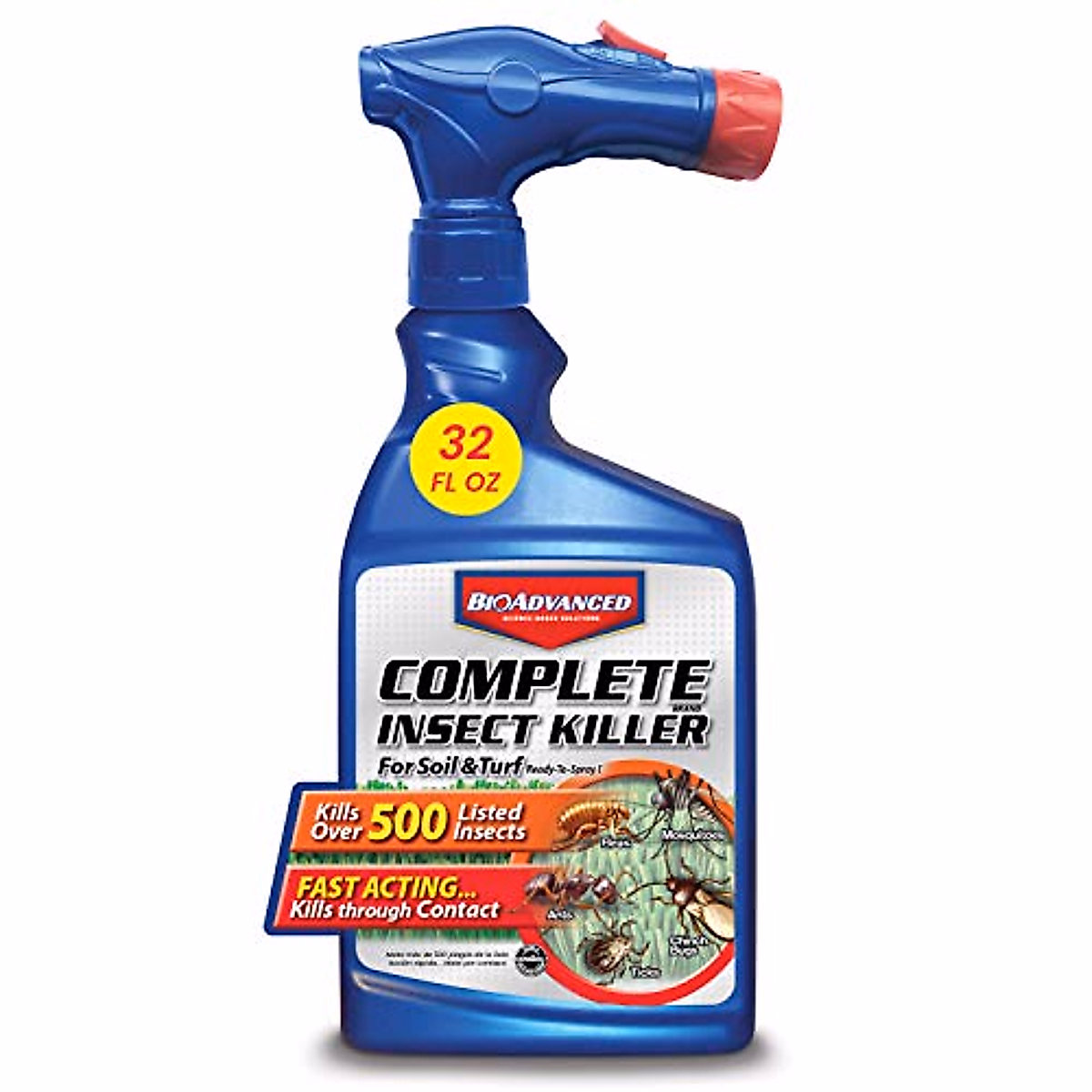 BioAdvanced Complete Brand Insect Killer for Soil and Turf I, Ready-to-Spray, 32 oz
