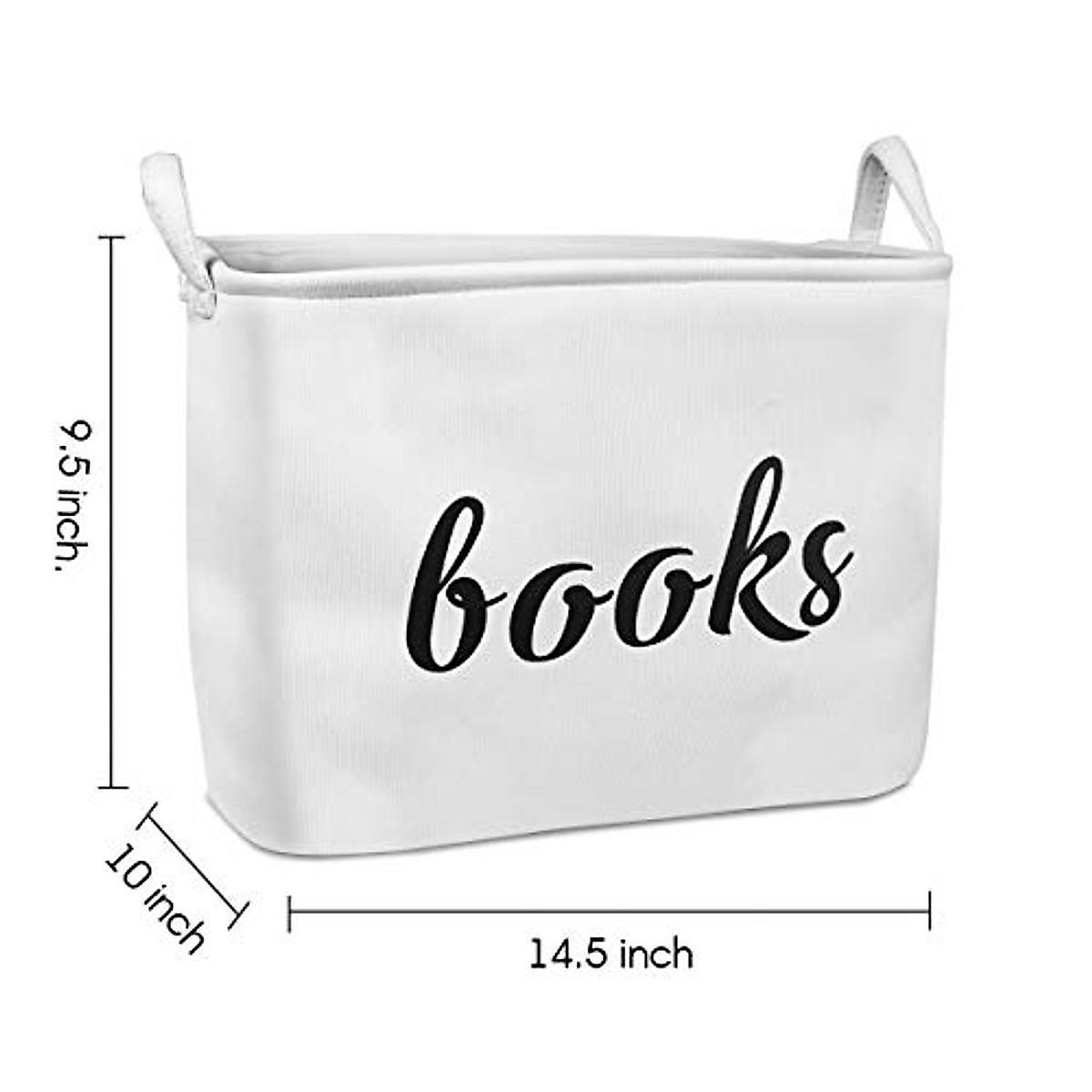 GIRVEM Books Storage Basket, Organizer Box for Baby, Kids or Pets - Storage Bins