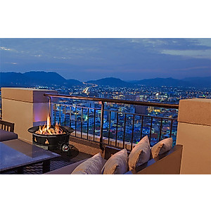 Outland Living Firebowl 883 Mega Outdoor Propane Gas Fire Pit with UV and Weather Resistant Durable Cover, 24-Inch Diameter 58,000 BTU