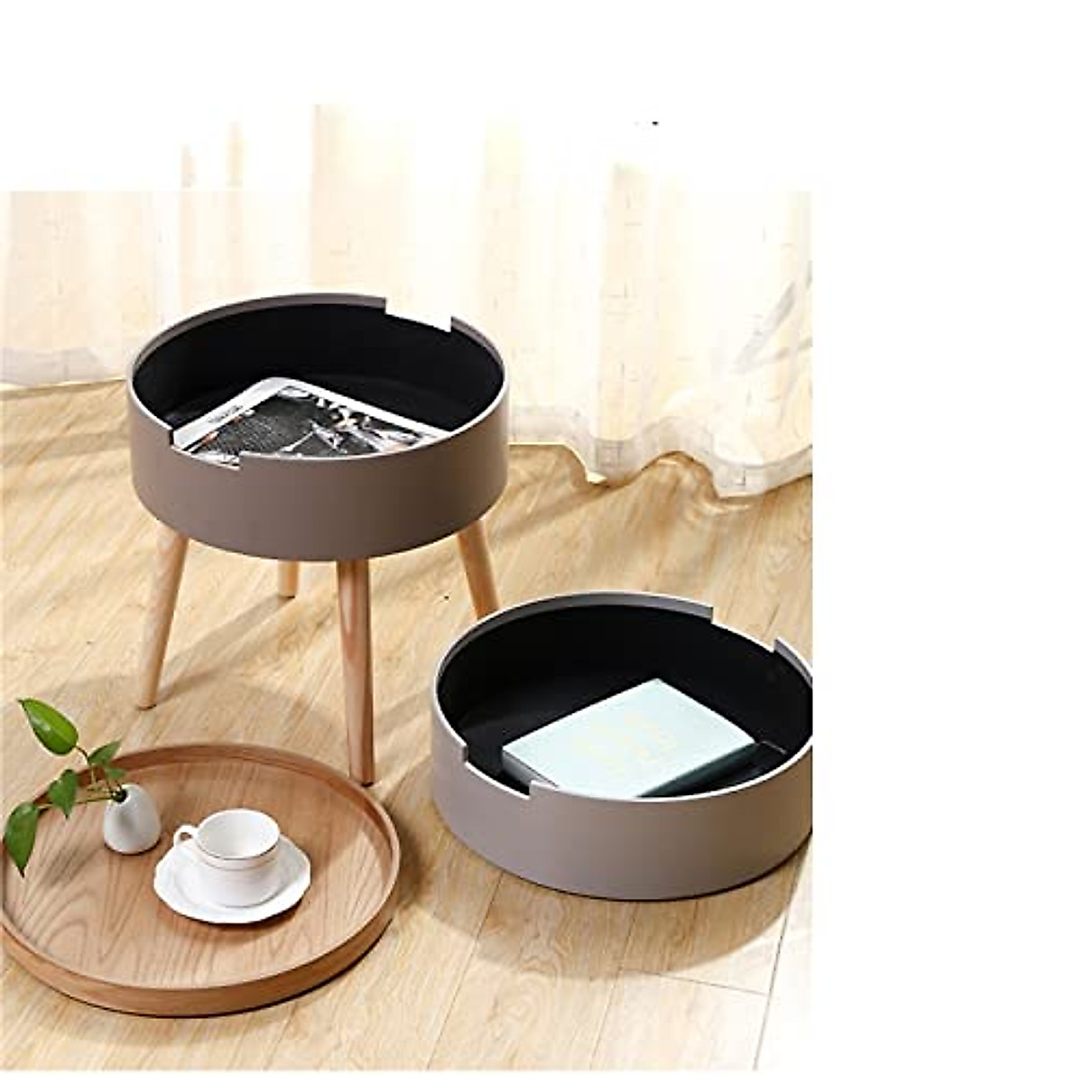HIGOH Bedside Table Bedside Table Bedroom is Small and Simple (Color : 1)