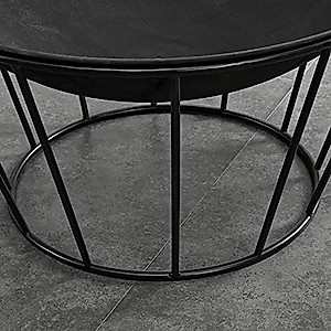 FirsTime & Co. Black Lakeview Fire Pit with Screen Lid, Wood Burning Fire Pit for Garden, Backyard, Patio, Metal, 23 x 23 x 20 inches
