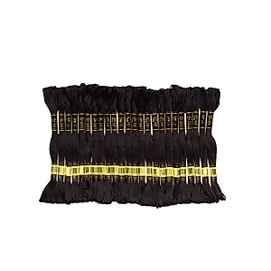 UMC STAG 24 Pieces Black Colour Premium Embroidery Floss| 100% Egyptian Cotton Premium Skeins | Cross Stitch Embroidery Thread | Oeko TEX Certified Stranded Cotton | Perfect for Arts & Crafts