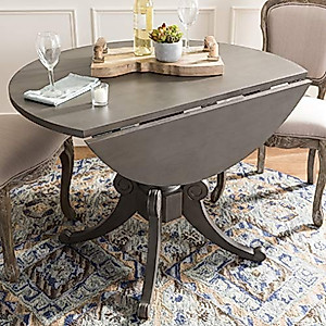 Safavieh Home Forest Traditional Grey Wash Drop Leaf Dining Table
