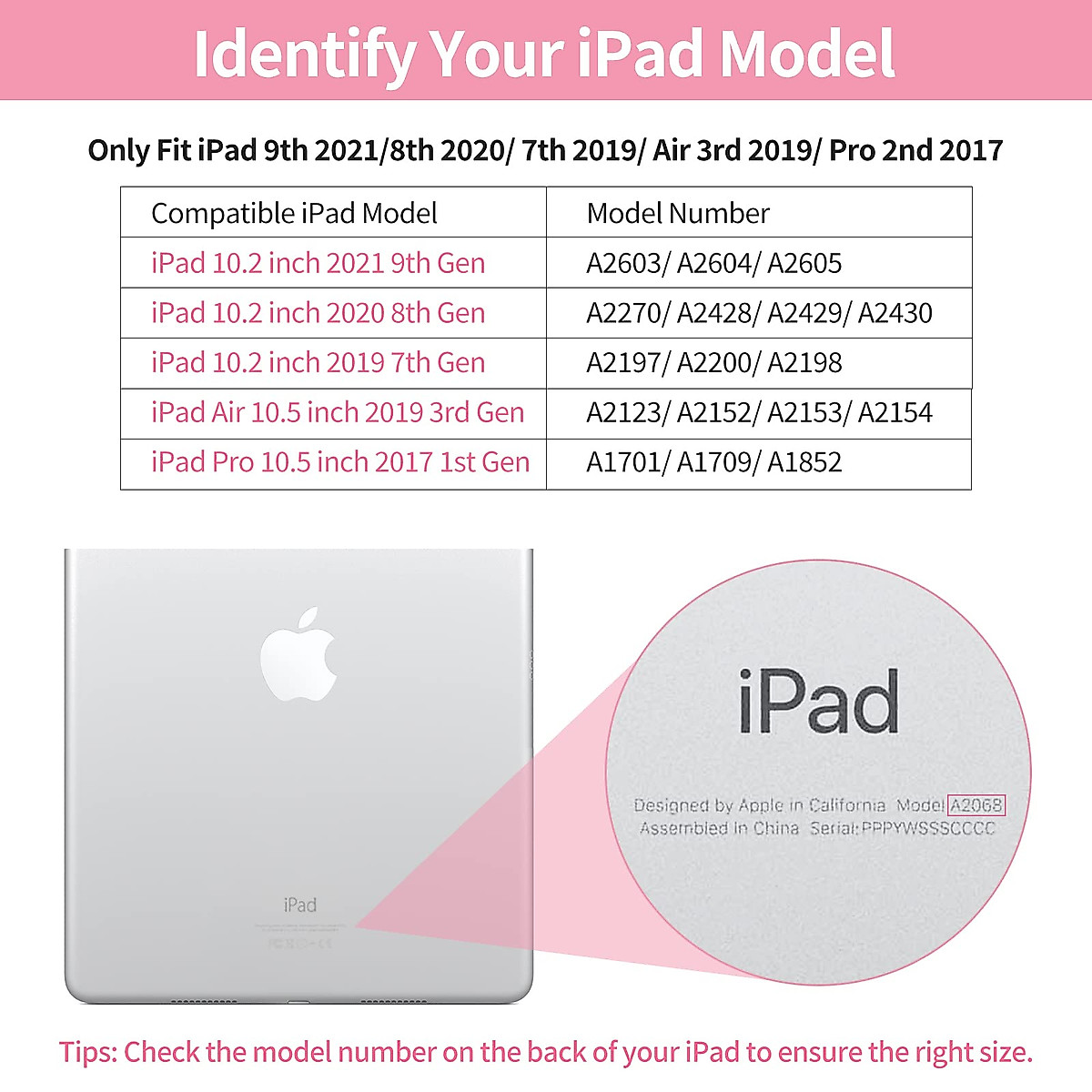 Vofolen for iPad 10.2 9th/8th/7th Generation Case Kids Girls 2021/2020/2019, 3D Cute Butterfly Wings Light Weight EVA Foam Kickstand Shockproof Full Protective Cover for Girl iPad Air 3 Pro 10.5