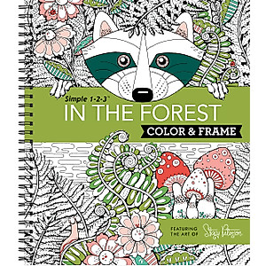 Color & Frame - In the Forest (Adult Coloring Book)