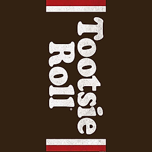 Tootsie Roll Chocolate Flavored Candy Caramel Taffy Logo Adult T-Shirt Tee