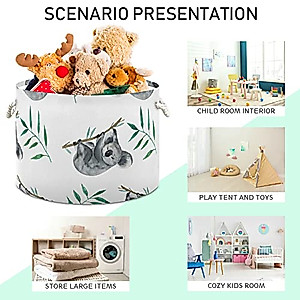 xigua Cotton Rope Basket Koala Bamboo Baby Laundry Basket Blanket Kids Toy Storage Basket Glove Box