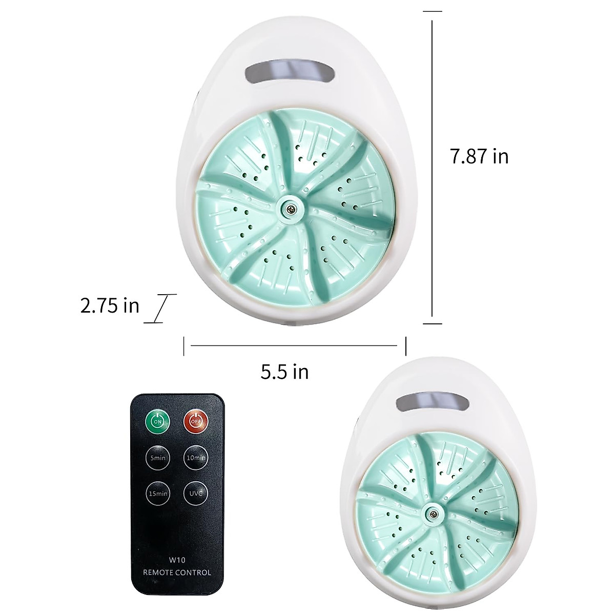 Portable washing machine,Mini Washer,.Deep cleaning of underwear, baby clothes and other small clothes.Suitable for apartments, dormitories, hotels（Wireless Control）