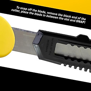 100 Bulk Utility Knives Box Cutters Snap Off Blades Black