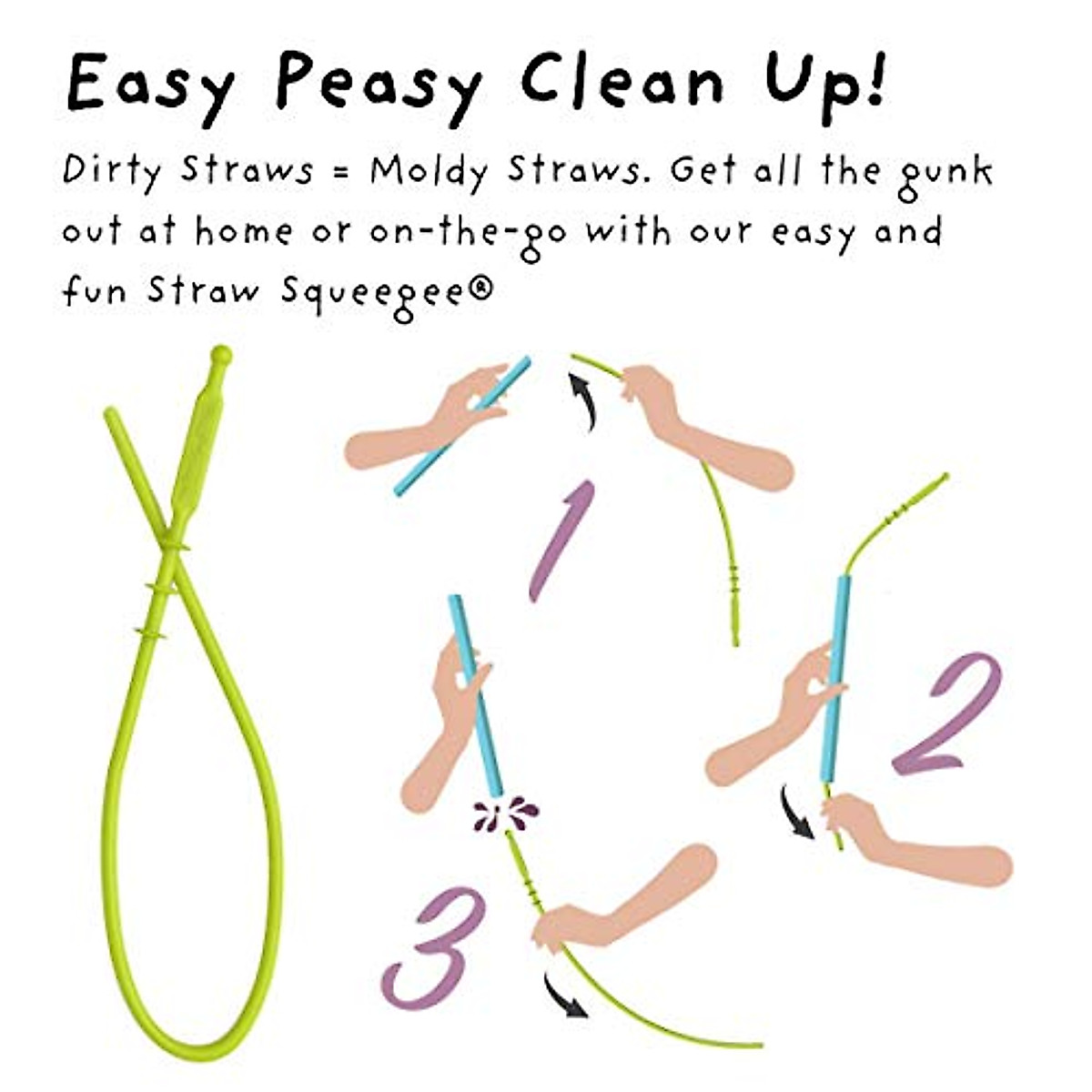 Silicone Straws - Slender Size BPA Free Non-Rubber Silicon Reusable Drinking Straws for Stainless Steel 20 oz Yeti Tumbler - Flexible, Chewy, Bendy & Safe for Kids/Toddlers