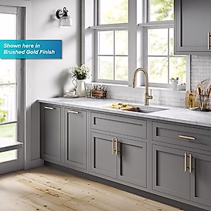 KRAUS Oletto Modern Industrial Pull-Down Single Handle Kitchen Faucet in Matte Black, KPF-2654MB