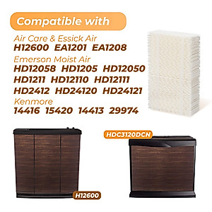 Ximoon HDC411 Humidifier Wick Filter for AIRCARE Essick Air HD1205 HD1211 EA1201 EA1208 HD12110 Compatible with Kenmore 14909 14912 32-14912 42-14912 - 4 Pack