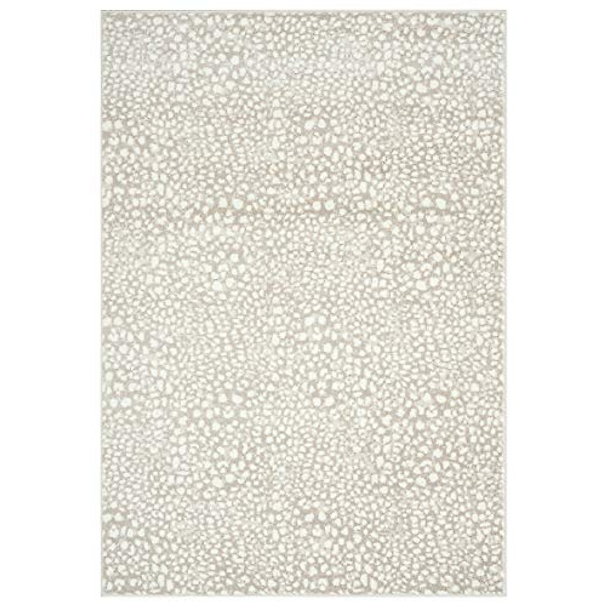 Abani Beige Cheetah Print 7'9"x10'2" Area Rug Rugs, Arto Collection - Contemporary Durable Accent Rug