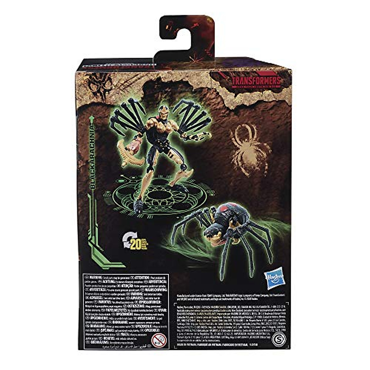 Transformers Toys Generations War for Cybertron: Kingdom Deluxe WFC-K5 Blackarachnia Action Figure - Kids Ages 8 and Up, 5.5-inch