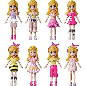 Polly Pocket Travel Toy with 3-inch Doll & 18 Accessories, Puppy & Flower-Themed Fashion Pack