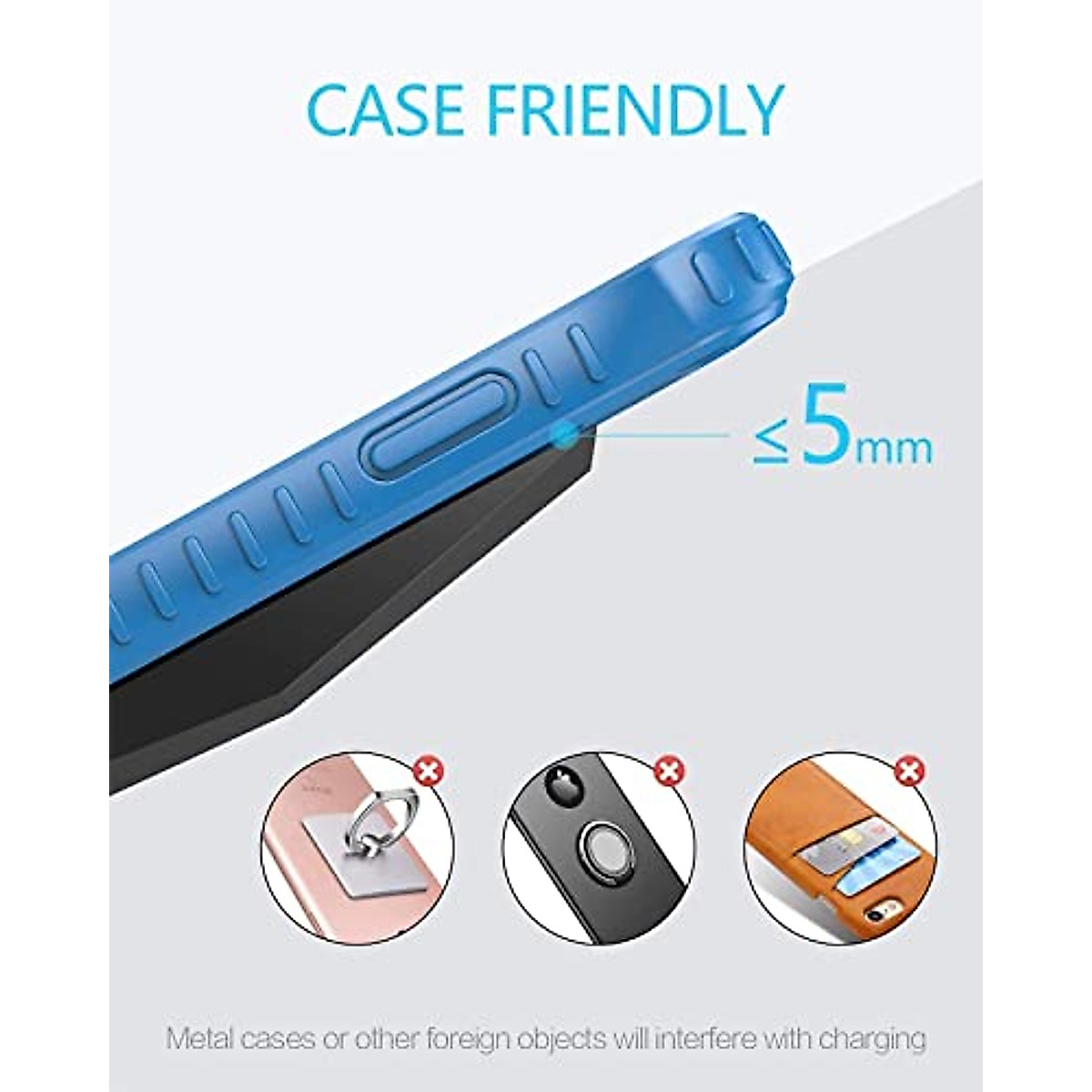 NANAMI Fast Wireless Charger with 30W USB C Power Adapter, Qi Certified Charging Stand 7.5W Compatible iPhone 12/SE 2/11 Pro/XS Max/XR/X/8 Plus,10W for Samsung Galaxy S20+/S10/S9/S8/Note 20Ultra/10/9