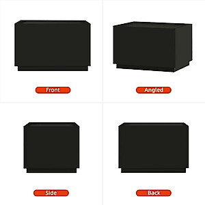 Stackable 1 Drawer Dresser, Small Dresser for Closet Organizer with Modern Wood Dresser for Kids Nightstand Sofa Table Drawer Chest, Storage Cabinet for Entryway Bedroom, 15.7in, Black