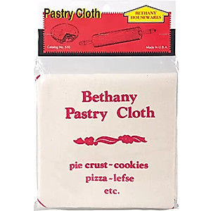Bethany Housewares Bethany Pastry Cloth 19" Cotton Shrinkwrapped, 1 Pack, Tan