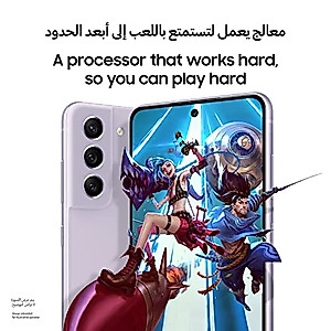 SAMSUNG Galaxy S21 FE 5G SM-G990E/DS 128GB 8GB Dual SIM Factory Unlocked GSM Smartphone - International Version, No Warranty (Graphite)