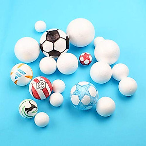 Crafare 2 Inch 56pc White Foam Balls Polystyrene for Crafts Supplies and Holiday DIY School Projects Decoration