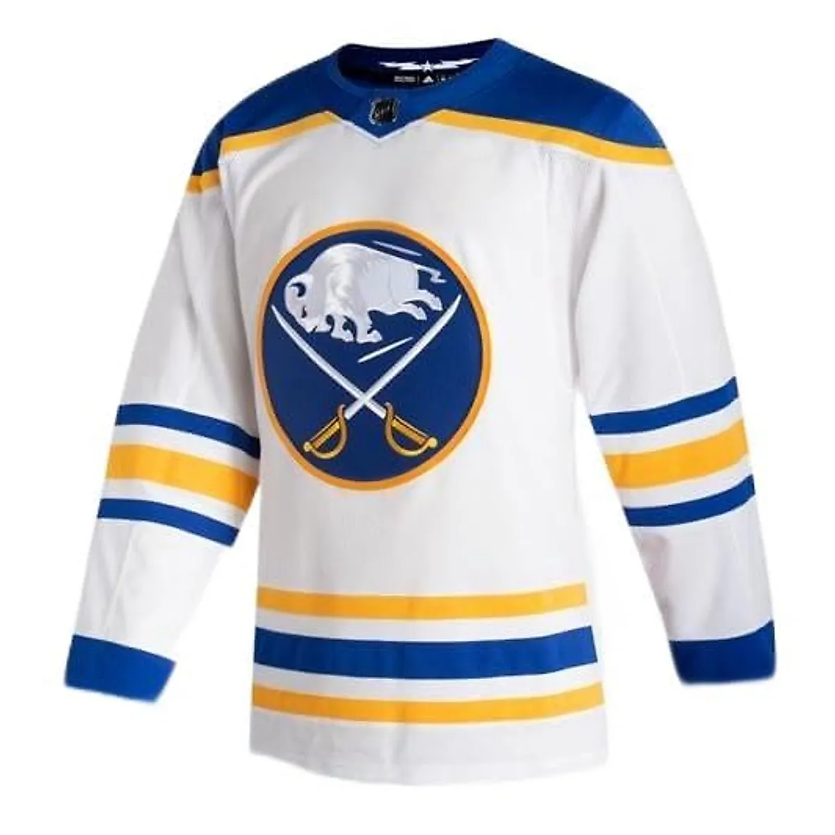 adidas NHL Buffalo Sabres Away Authentic Pro Jersey, White, Size 42