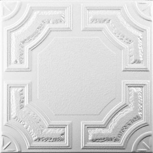 50pc of Caracas White (20"x20" Foam) Ceiling Tiles - Covers About 135sqft