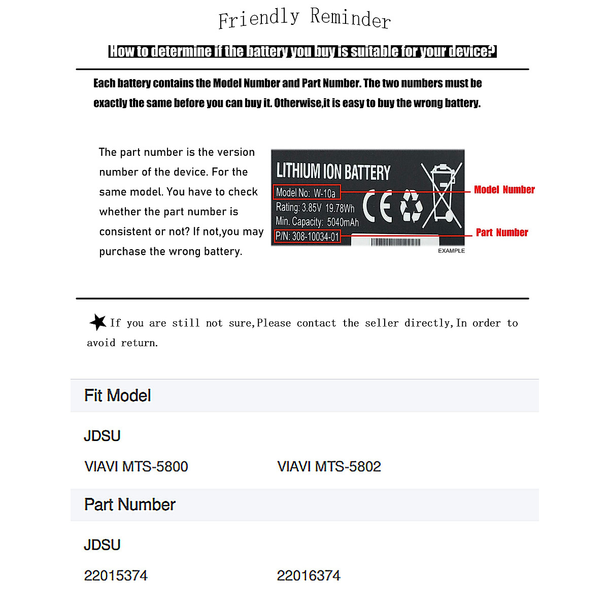 Estry 13500mAh 22015374 Battery Replacement for JDSU VIAVI MTS-5800 VIAVI MTS-5802 JDSU 22015374 22016374 Battery
