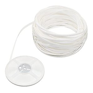RNY Plastic Rattan Synthetic Wicker Repair Material for Knit and Chair Table Basket (White, 45), 45 ft