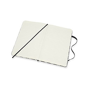 Moleskine Limited Collection Blend Textile Notebook, Hard Cover, Large (5" x 8.25") Ruled, Check, 240 Pages