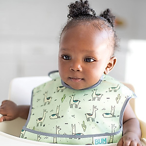 Bumkins Bibs for Girl or Boy, SuperBib Baby and Toddler for 6-24 Months, Essential Must Have for Eating, Feeding, Baby Led Weaning Supplies, Mess Saving, 3-pk Cactus, Llama, Arrows, 3-Pack
