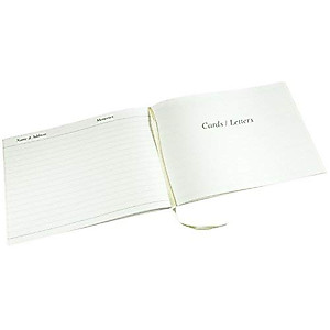 in Loving Memory Funeral Guest Book - Informal Lined Inner Page Format - Presentation Boxed - Black - Size: 10.5" x 7.6"