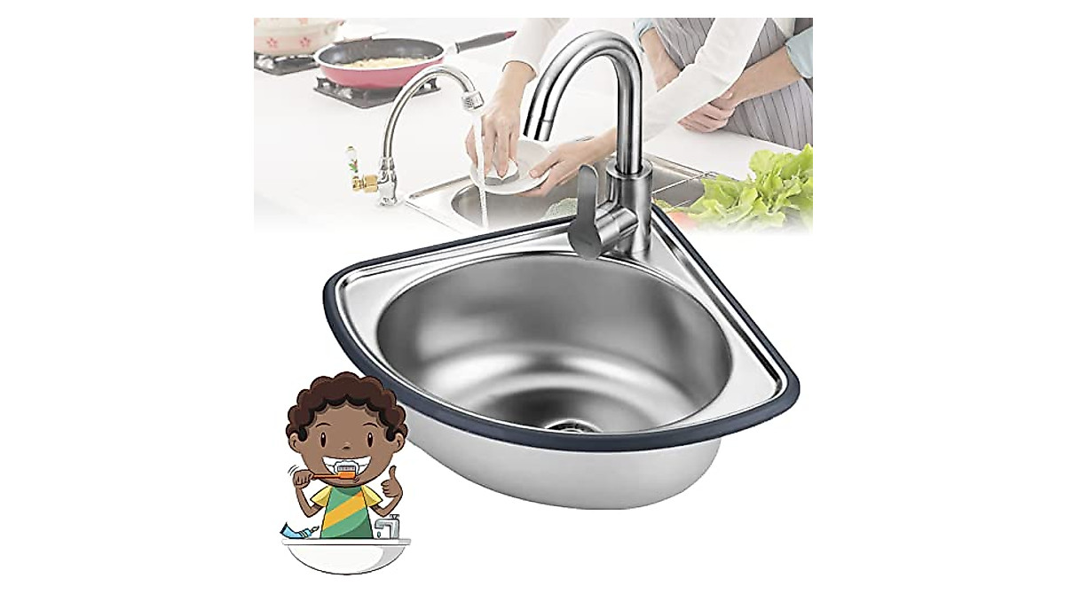 Stainless Steel Triangle Sink for Home & Commercial Use