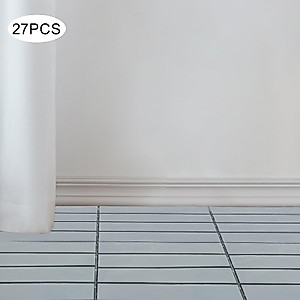 HYDIYGT Balcony Flooring – 27-Pack Interlocking Deck Tiles – 12 x 12-inch Floor Tiles – Flooring Tiles for Balcony, Patio, Porch, Indoor, Outdoor – Waterproof and Weatherproof (27 Dark Gray)